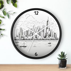 New York Wall Clock, Modern Wall Clock, Gift for Friends, Wall Clock ...