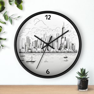 New York Wall Clock, Modern Wall Clock, Gift for Friends, Wall Clock ...
