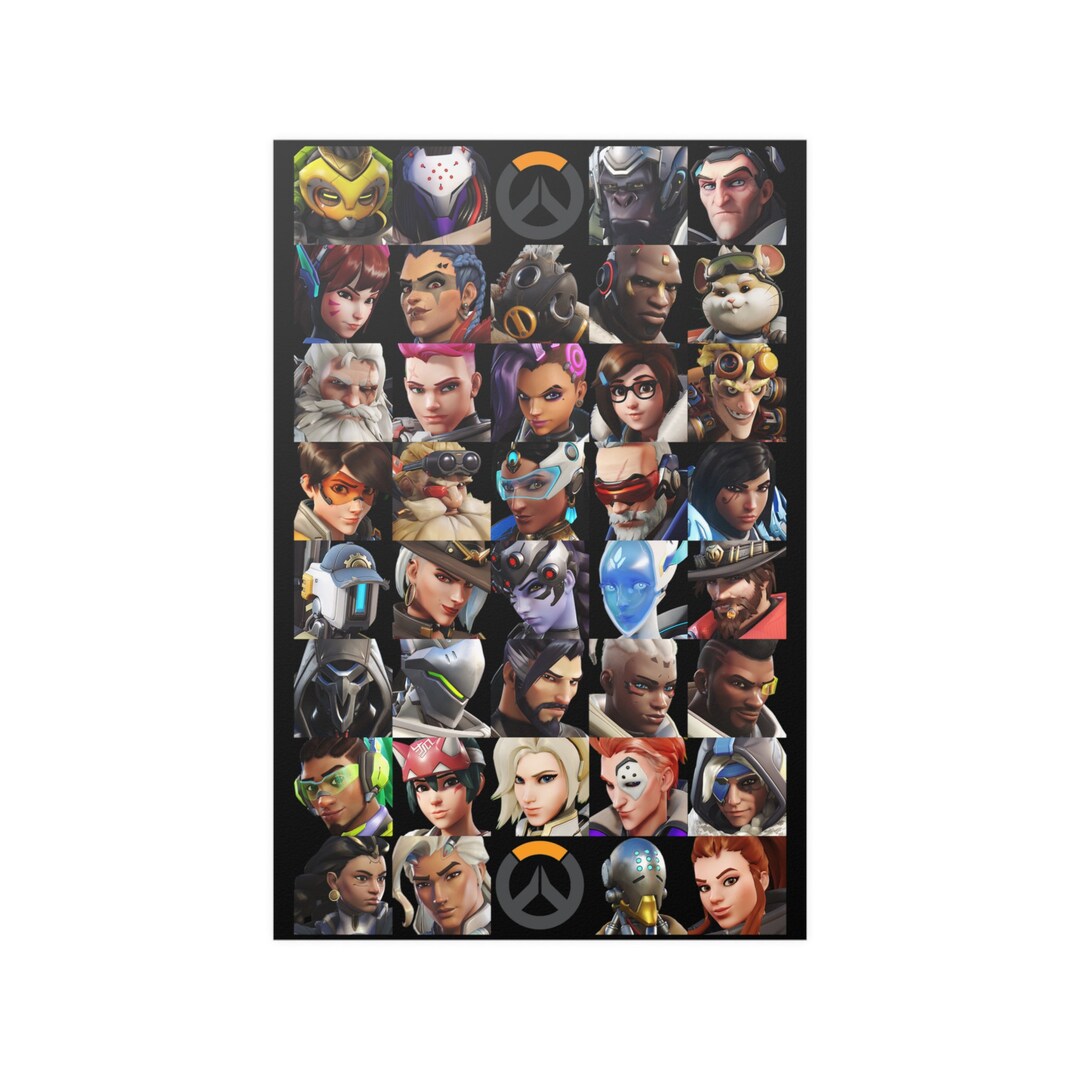 Overwatch 2 Heroes Satin Poster - Etsy