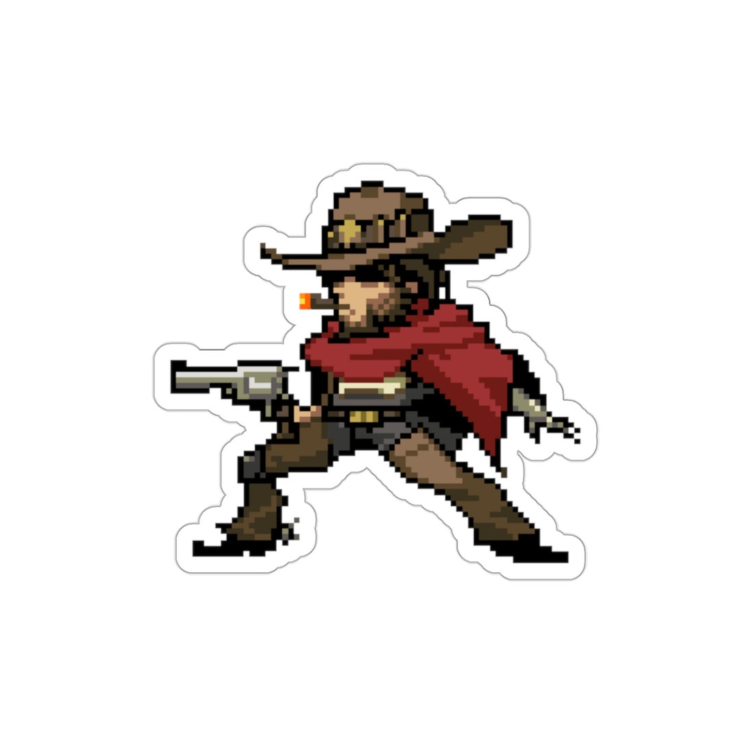 Overwatch 2 Cassidy Pixel Spray Kiss Cut Sticker Collection Etsy