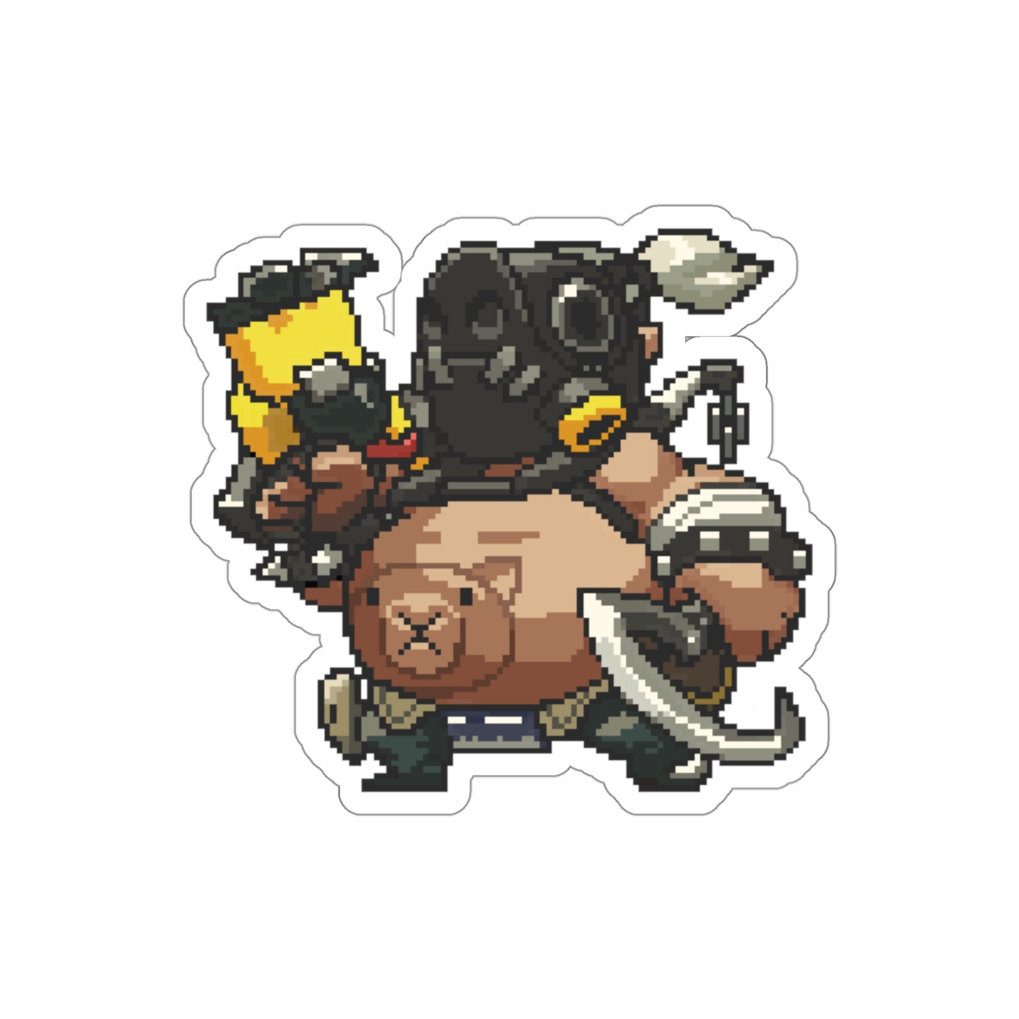 Overwatch 2 Roadhog Pixel Spray Kiss-cut Sticker Collection - Etsy