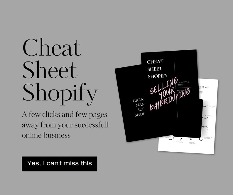 Cheat Sheet Shopify, How to Start, Checklist, Roadmap, Print on Demand ...