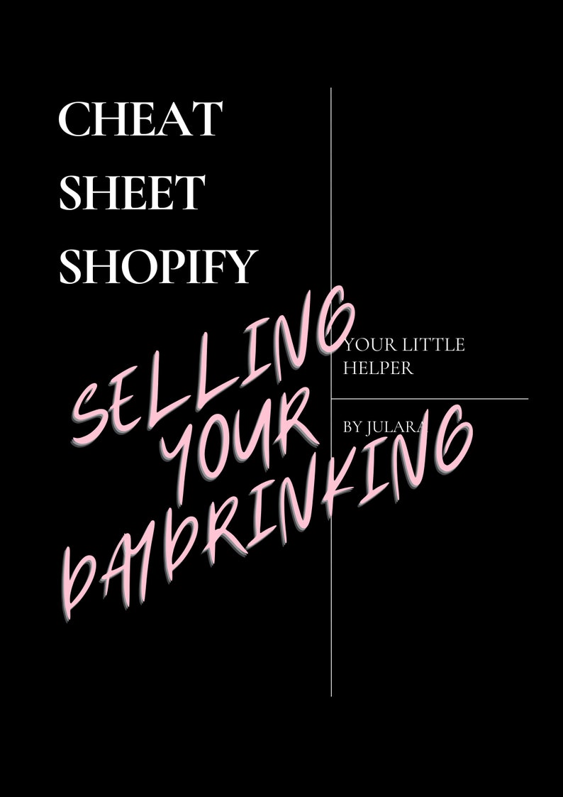 Cheat Sheet Shopify, How to Start, Checklist, Roadmap, Print on Demand ...