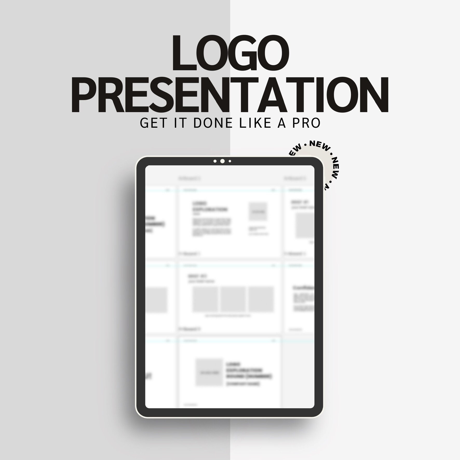 Logo Template, Presentation, Launch, Adobe, Modern, Minimalistic ...
