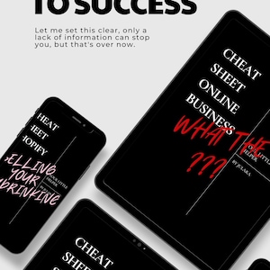 Cheat Sheet Shopify, How to Start, Checklist, Roadmap, Print on Demand ...