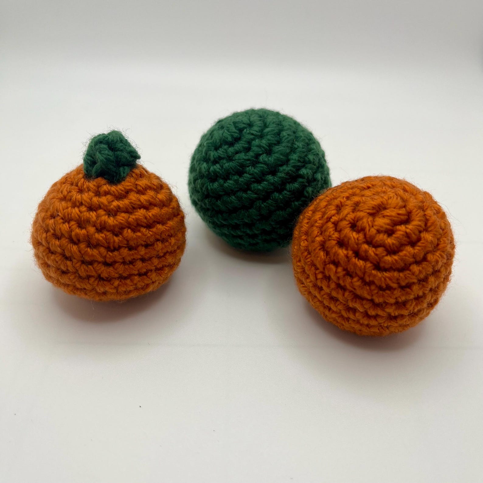 Crochet Catnip Pumpkins | Handmade Cat Toy Balls | 2, 2.5, & 3 Inch ...