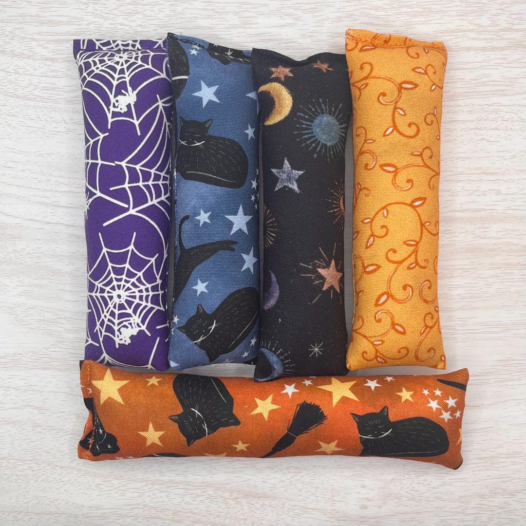 Halloween Mini Catnip Kickers | Small Handmade Cat Toys in Fun Fall and ...