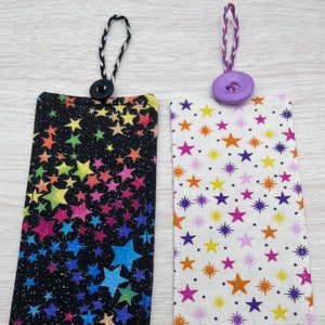 Starry Sky Bookmarks | Cotton | Handmade | Decorative Braided Loop and ...