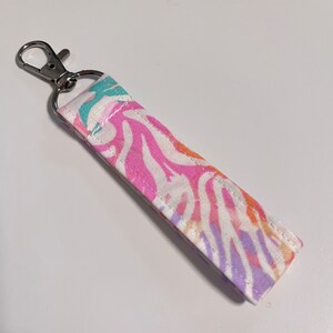Animal Print - Rainbow Keychains | Cotton With Metal Clasp | Handmade ...