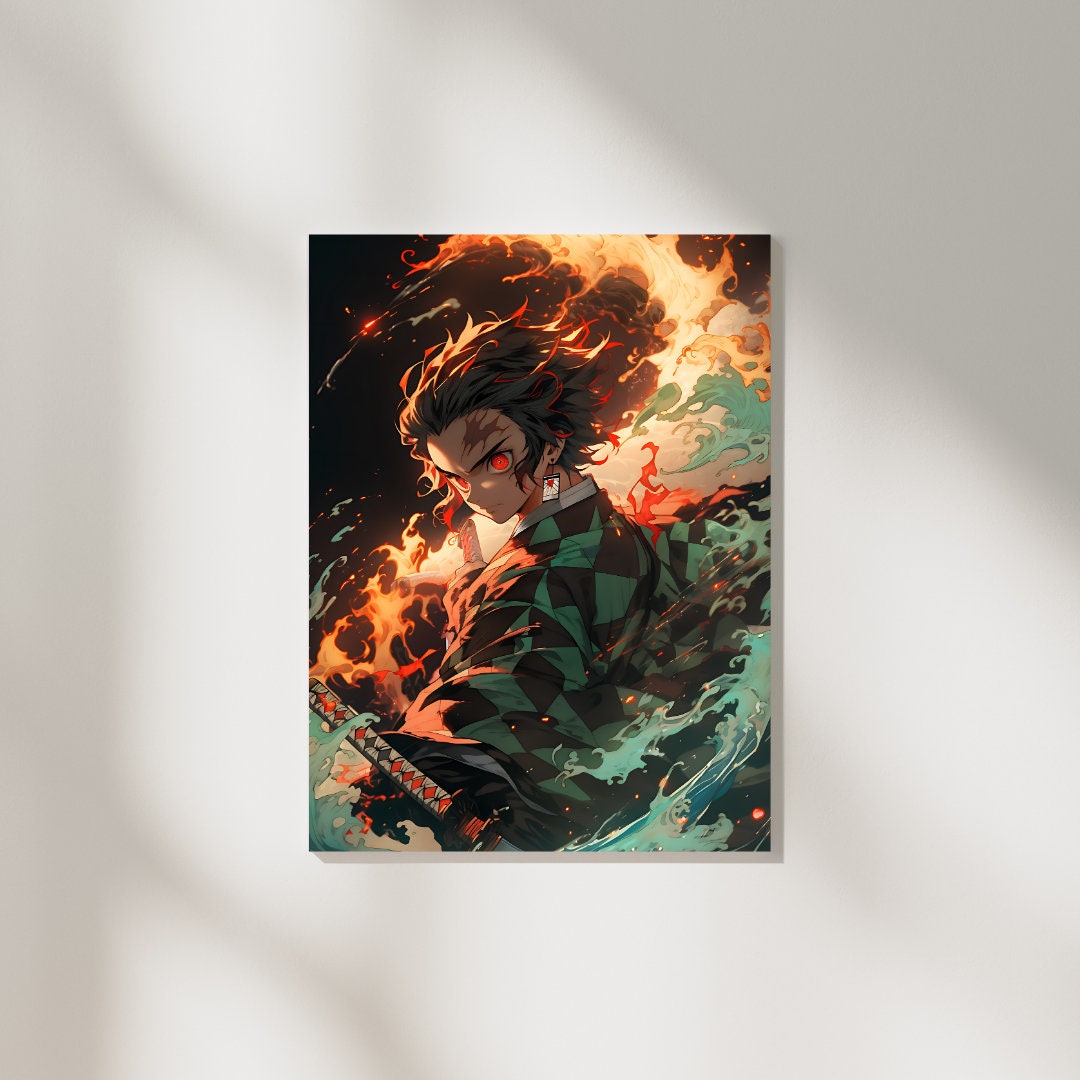 Anime Manga Poster, Minimalistic Anime Print, Wall Art Decor, Anime ...