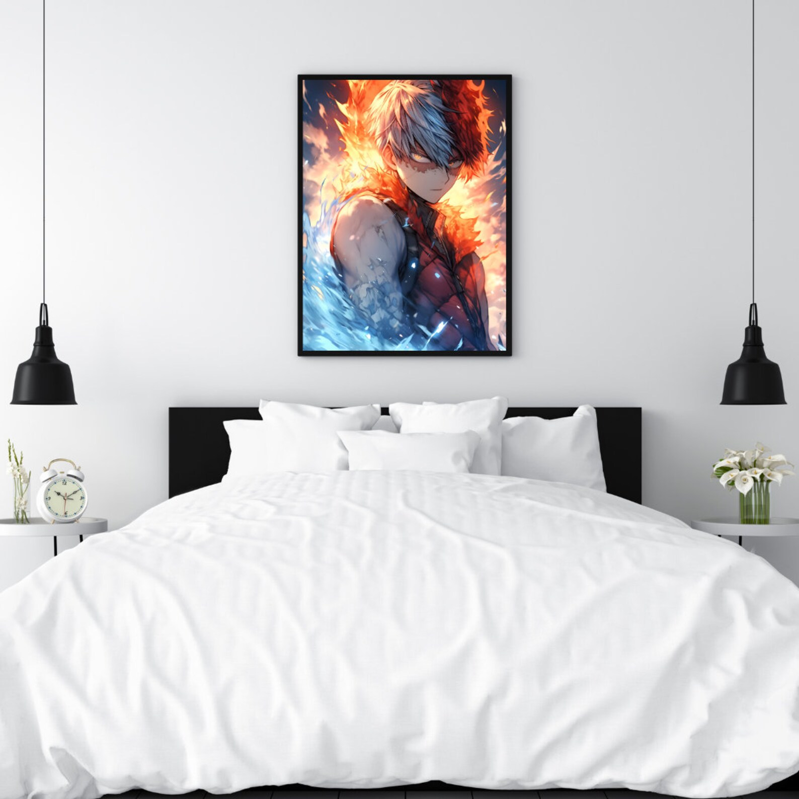 Anime Manga Poster, Minimalistic Anime Print, Wall Art Decor, Anime ...