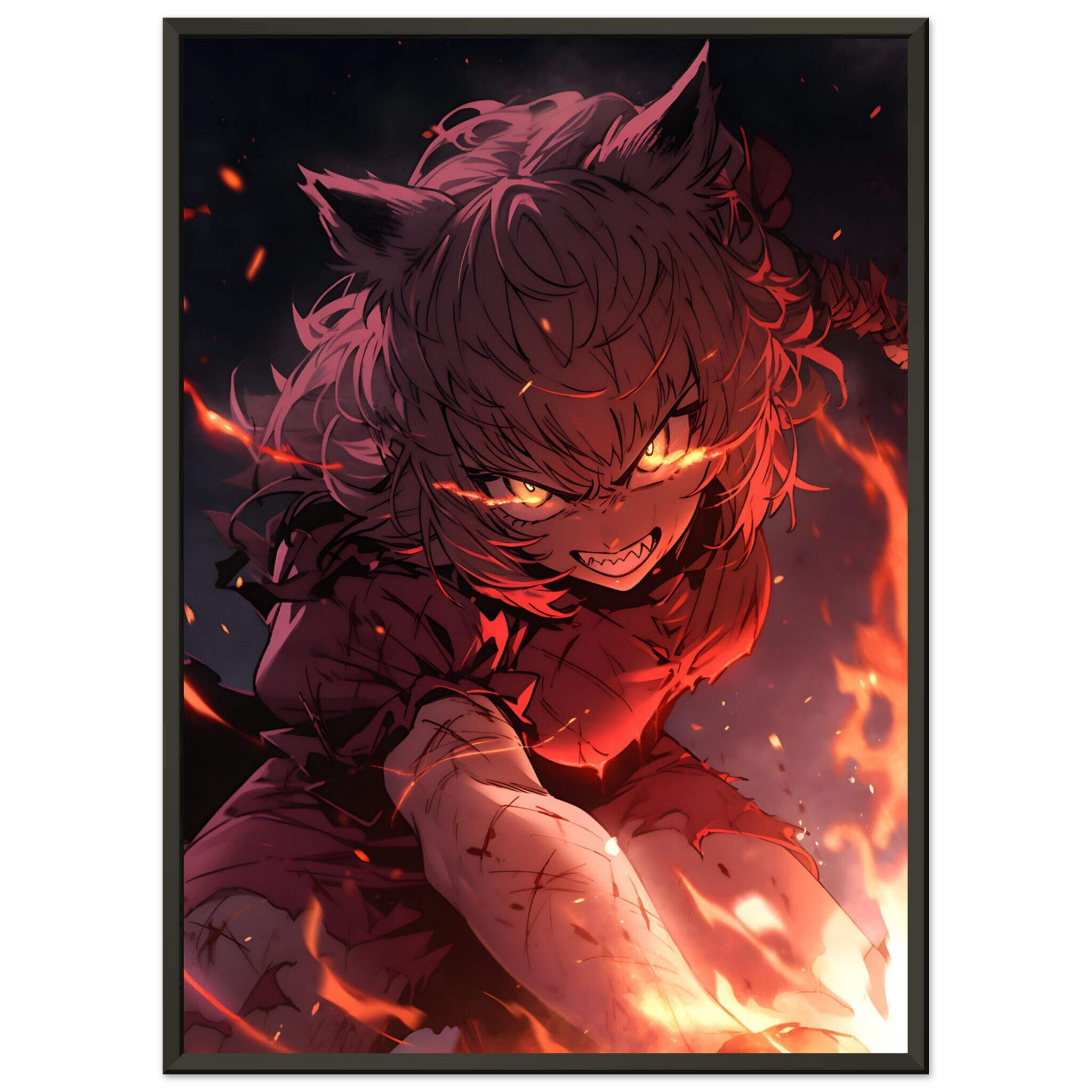 Neferpitou Anime Manga Poster Minimalistic Anime Print Wall - Etsy