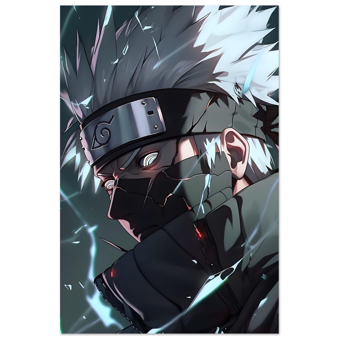 Kakashi Hatake Anime Manga Poster Minimalistic Anime Print - Etsy