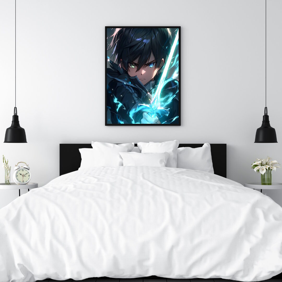 Anime Manga Poster, Minimalistic Anime Print, Wall Art Decor, Anime ...