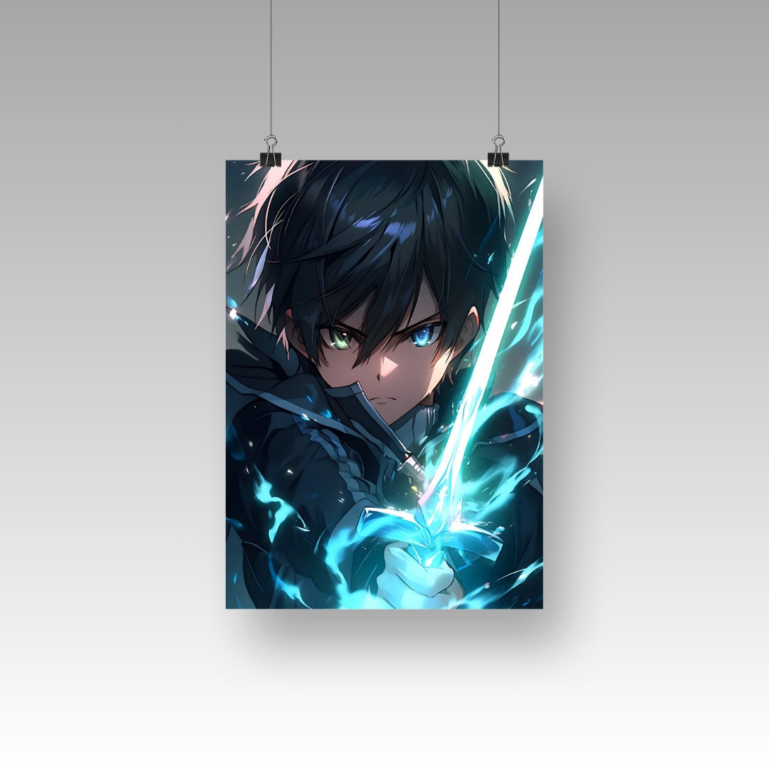 Anime Manga Poster, Minimalistic Anime Print, Wall Art Decor, Anime ...