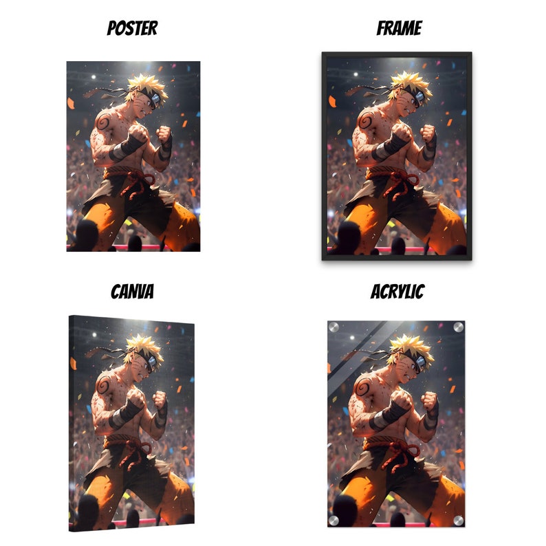 Anime Manga Poster, Minimalistic Anime Print, Wall Art Decor, Anime ...