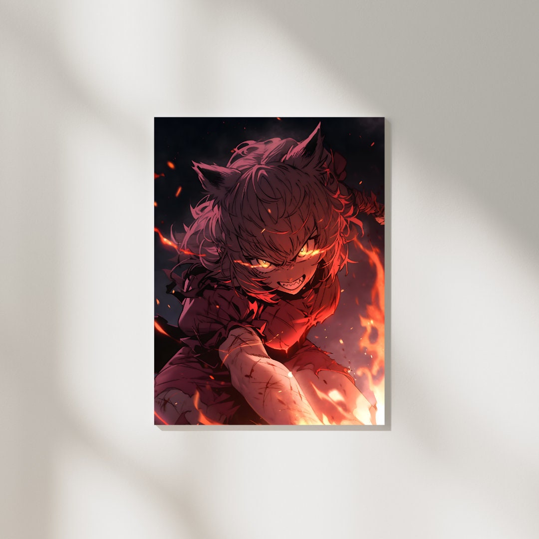 Anime Manga Poster, Minimalistic Anime Print, Wall Art Decor, Anime ...