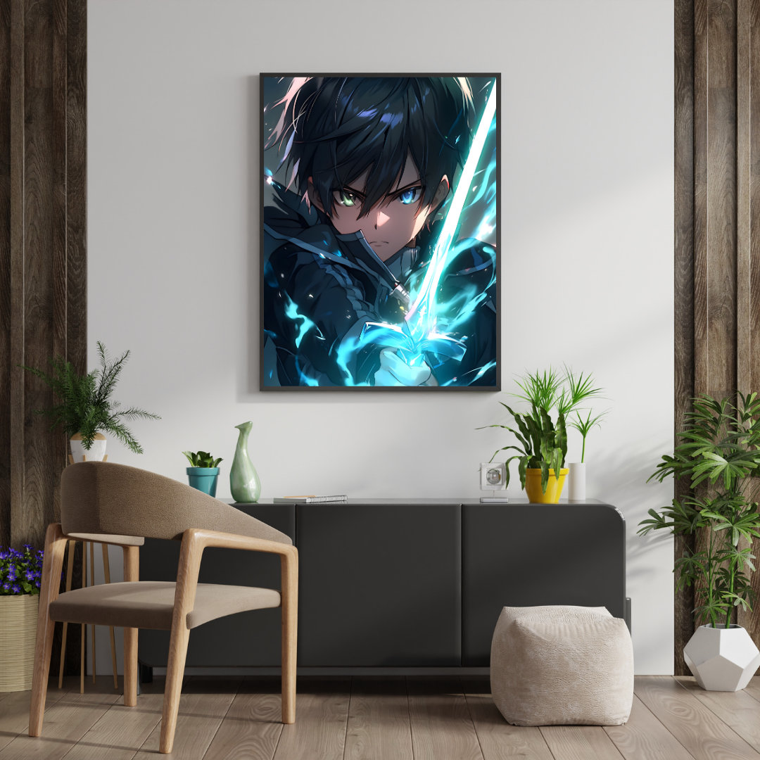 Anime Manga Poster, Minimalistic Anime Print, Wall Art Decor, Anime ...