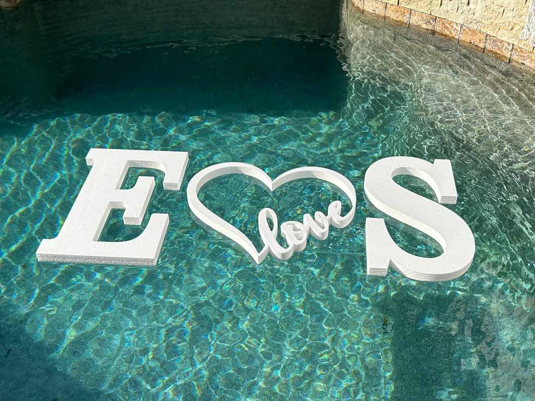 Custom Foam Letters for Pool Party Decor for Engagement Party Styrofoam ...