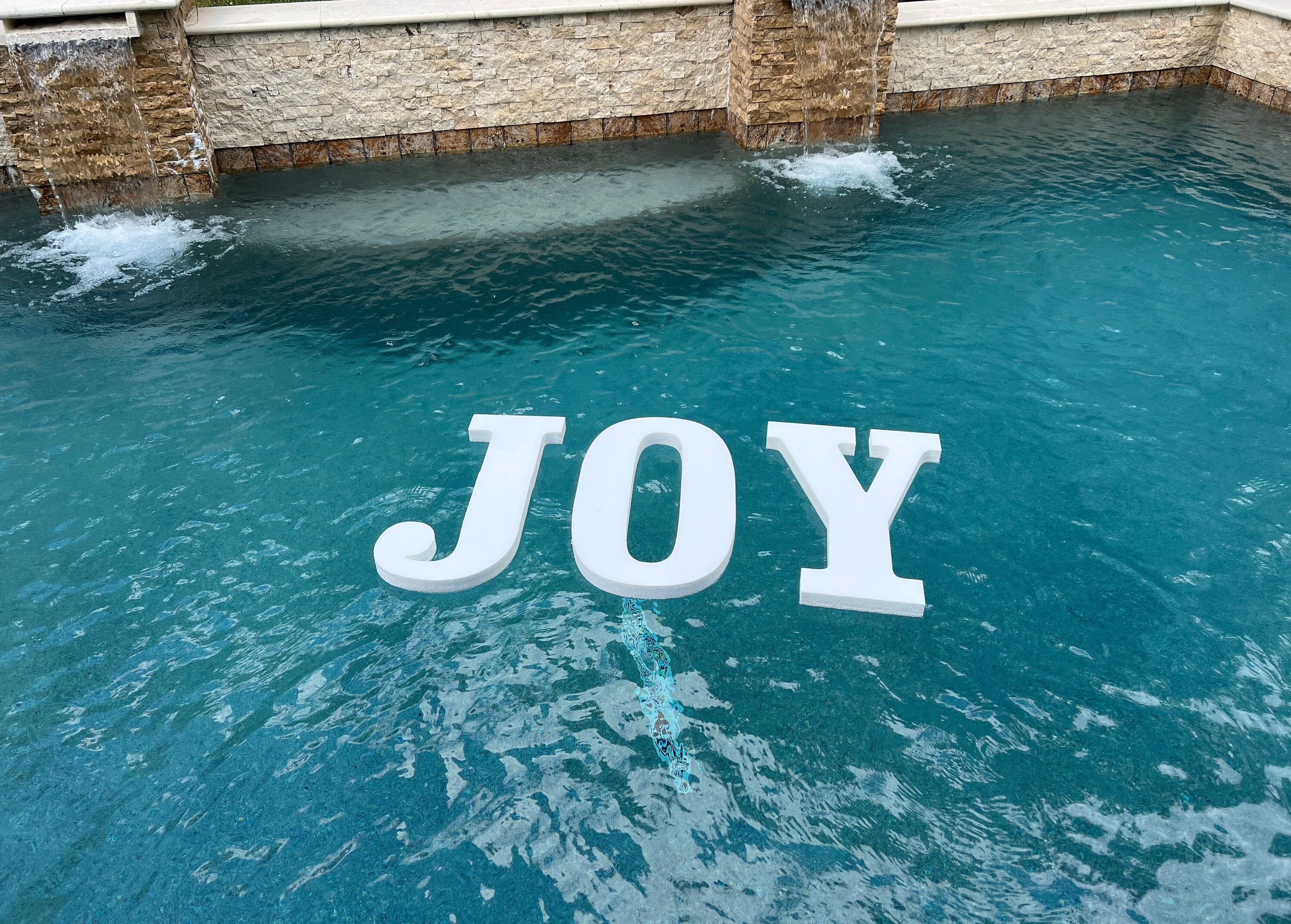 Custom Foam Pool Letters for Party Decor Styrofoam Letters Glittered ...