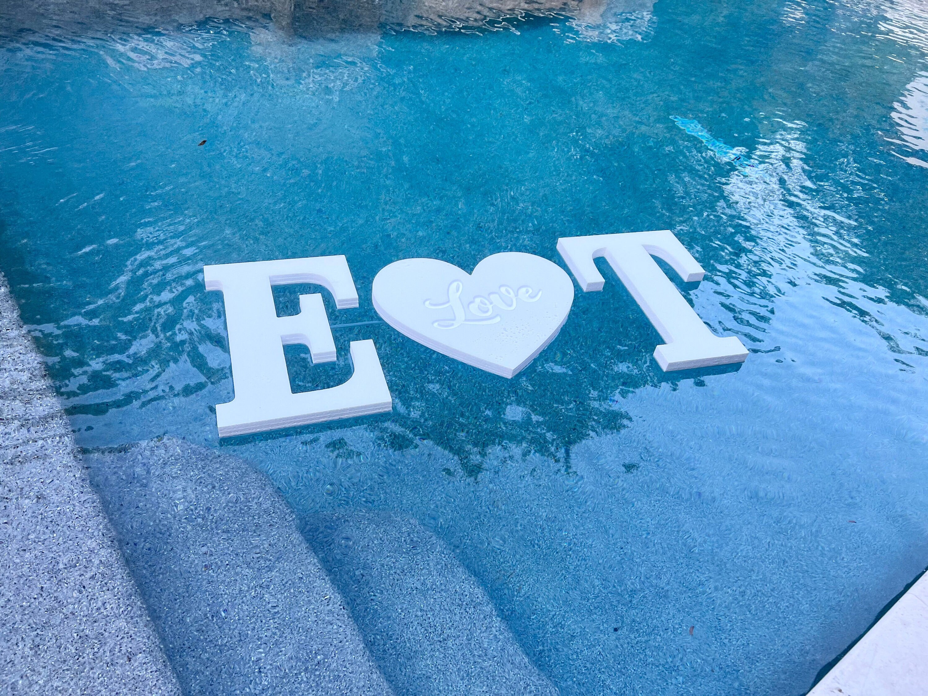 Foam Letters Glittered for Wedding Decor Styrofoam Letters Bridal Party ...