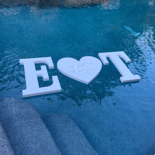 Pool Floating Letters - Etsy