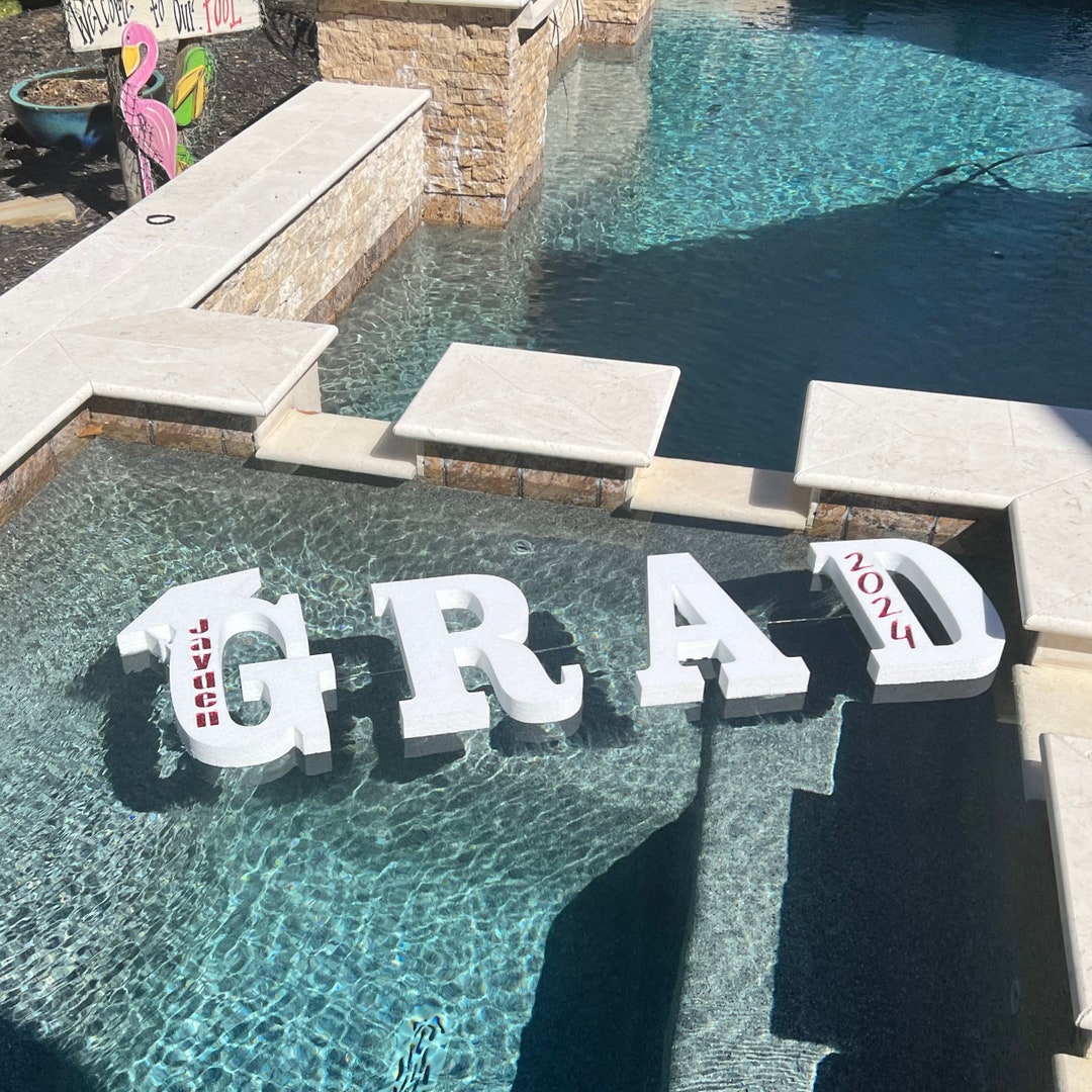 Custom Grad Foam Letters for Pool Party Decor Styrofoam Letters for ...