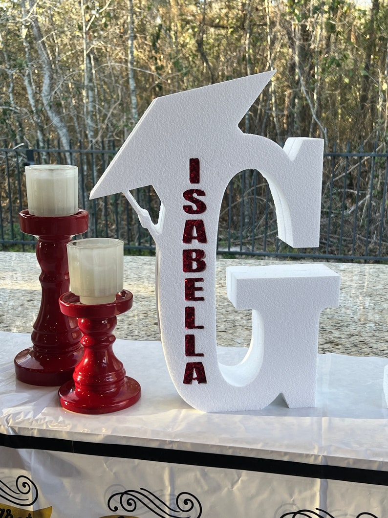 Custom Grad Decor Foam Letters for Graduation Party Decor Pool Party ...