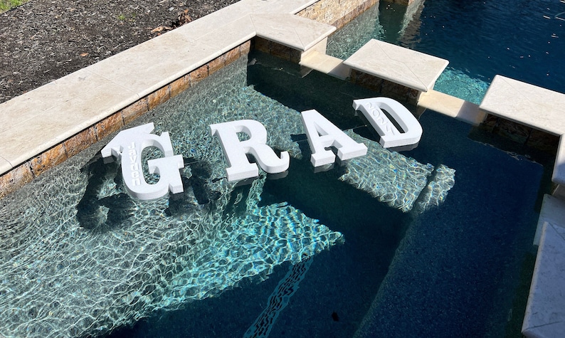 Custom Grad Foam Letters for Pool Party Decor Styrofoam Letters for ...