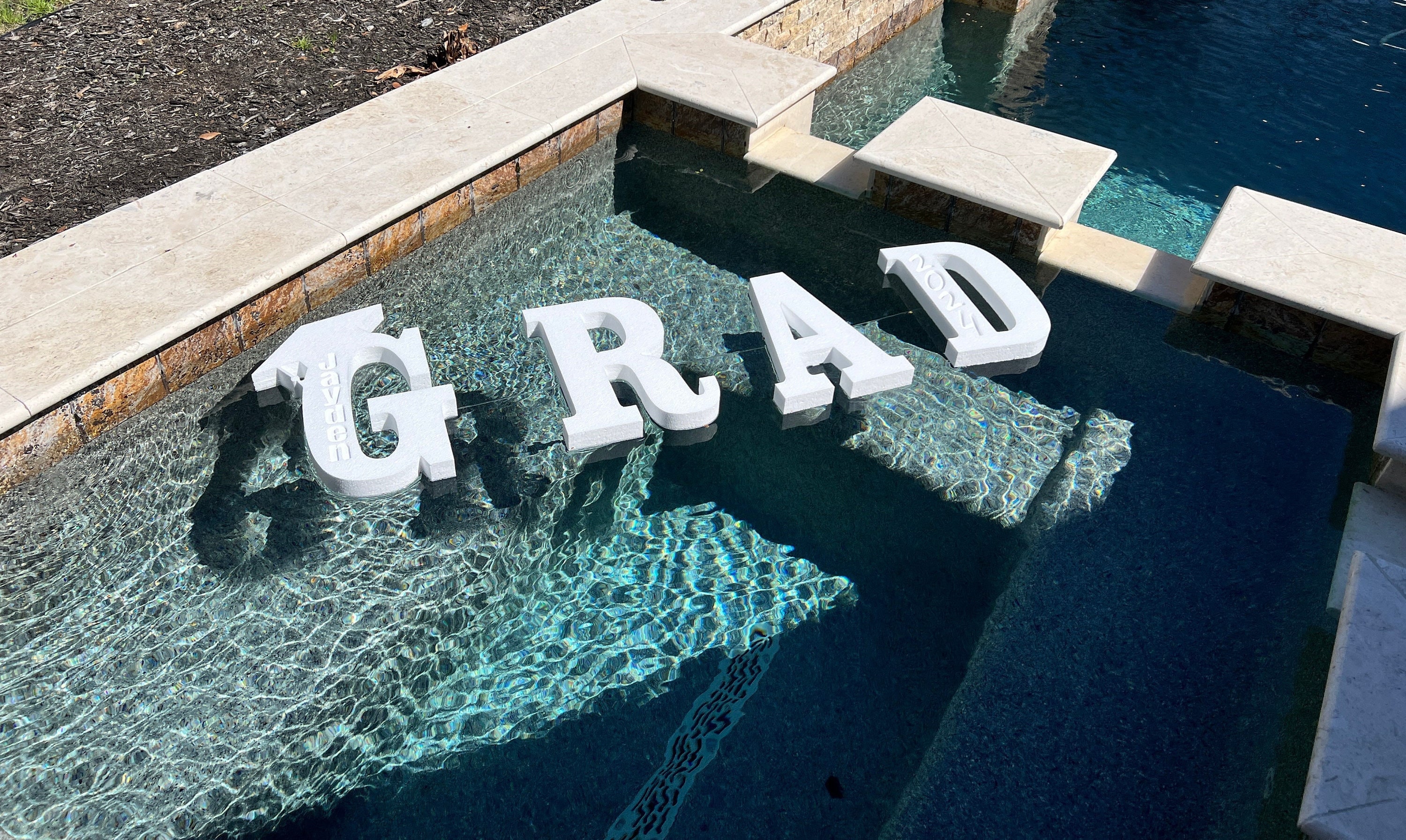 Custom Grad Decor Foam Letters for Graduation Party Decor Pool Party ...