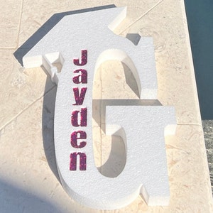 Custom Grad Foam Letters for Pool Party Decor Styrofoam Letters for ...