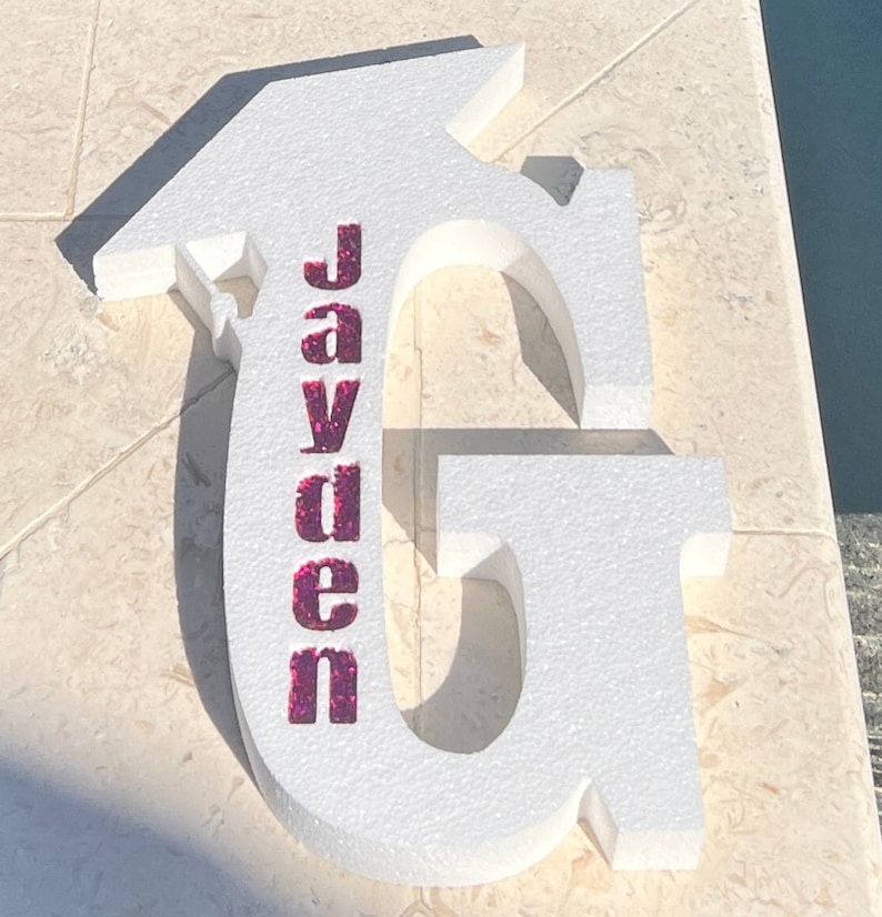 Custom Grad Foam Letters for Pool Party Decor Styrofoam Letters for ...