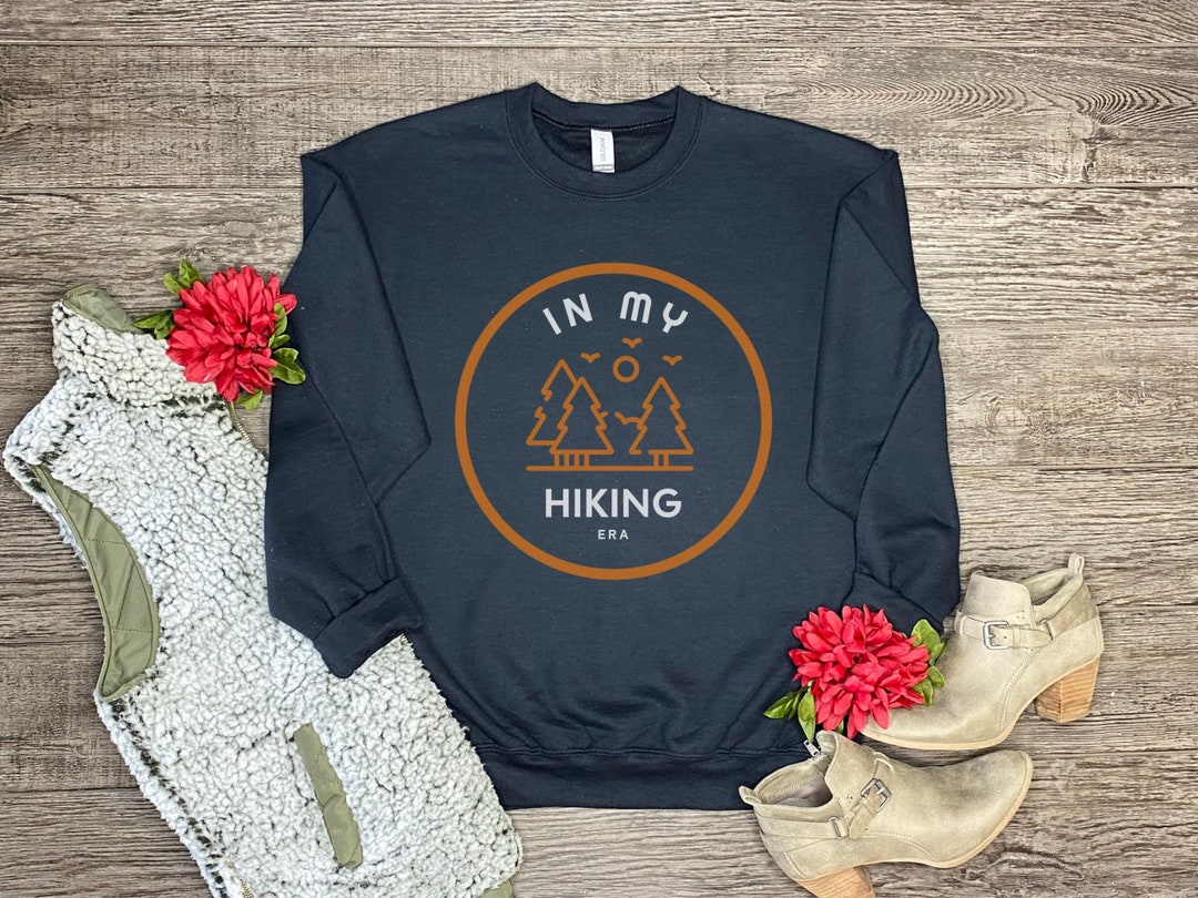 In My Hiking Era Outdoorsy Crew Neck Sweatshirt, Nature Sweater, Gift ...