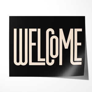 Welcome Sign (( Welcome Poster Digital File || Home Entrance Wall Art ...
