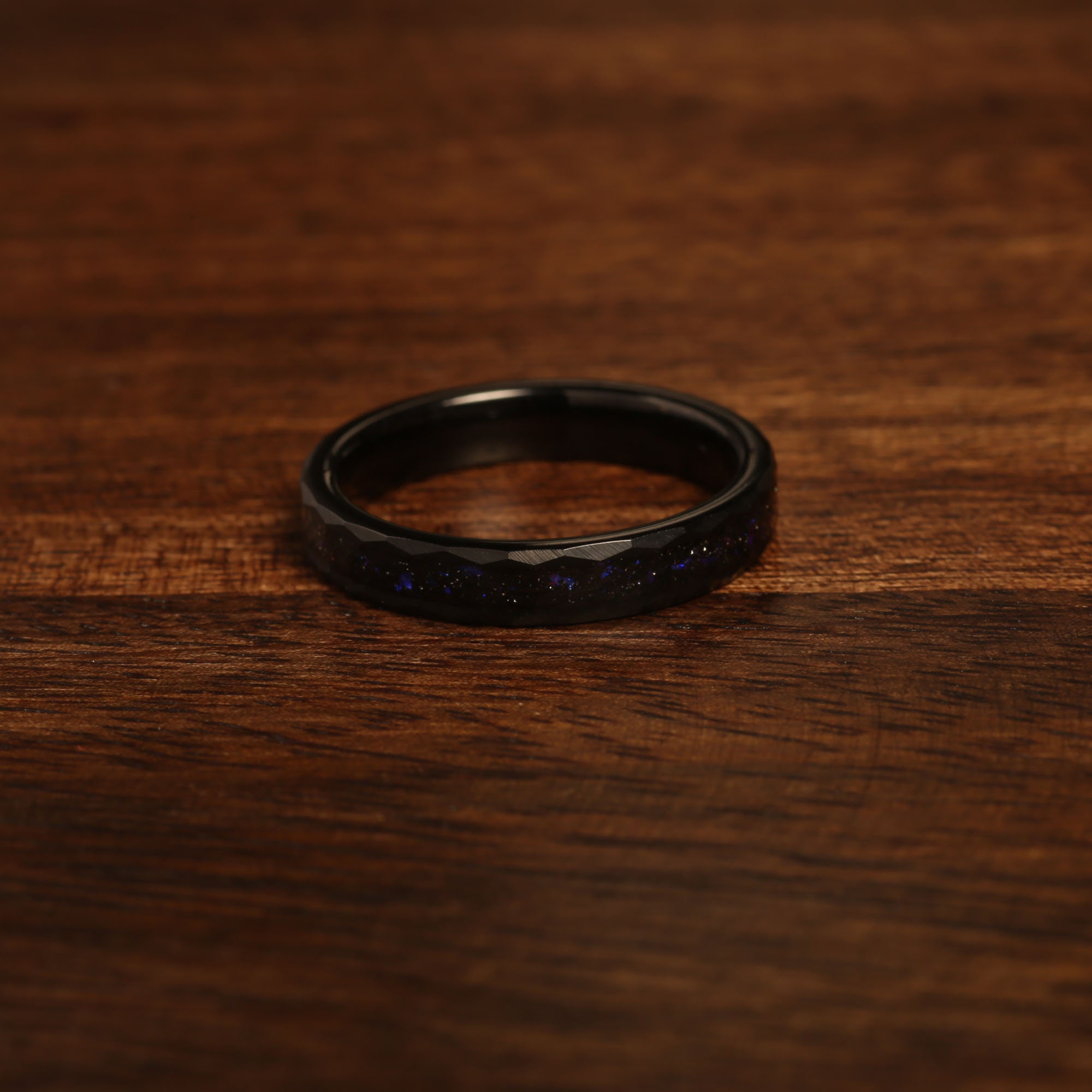 Men's Wedding Ring Nebula Ring, Mens Wedding Ring, Black Tungsten Outer ...