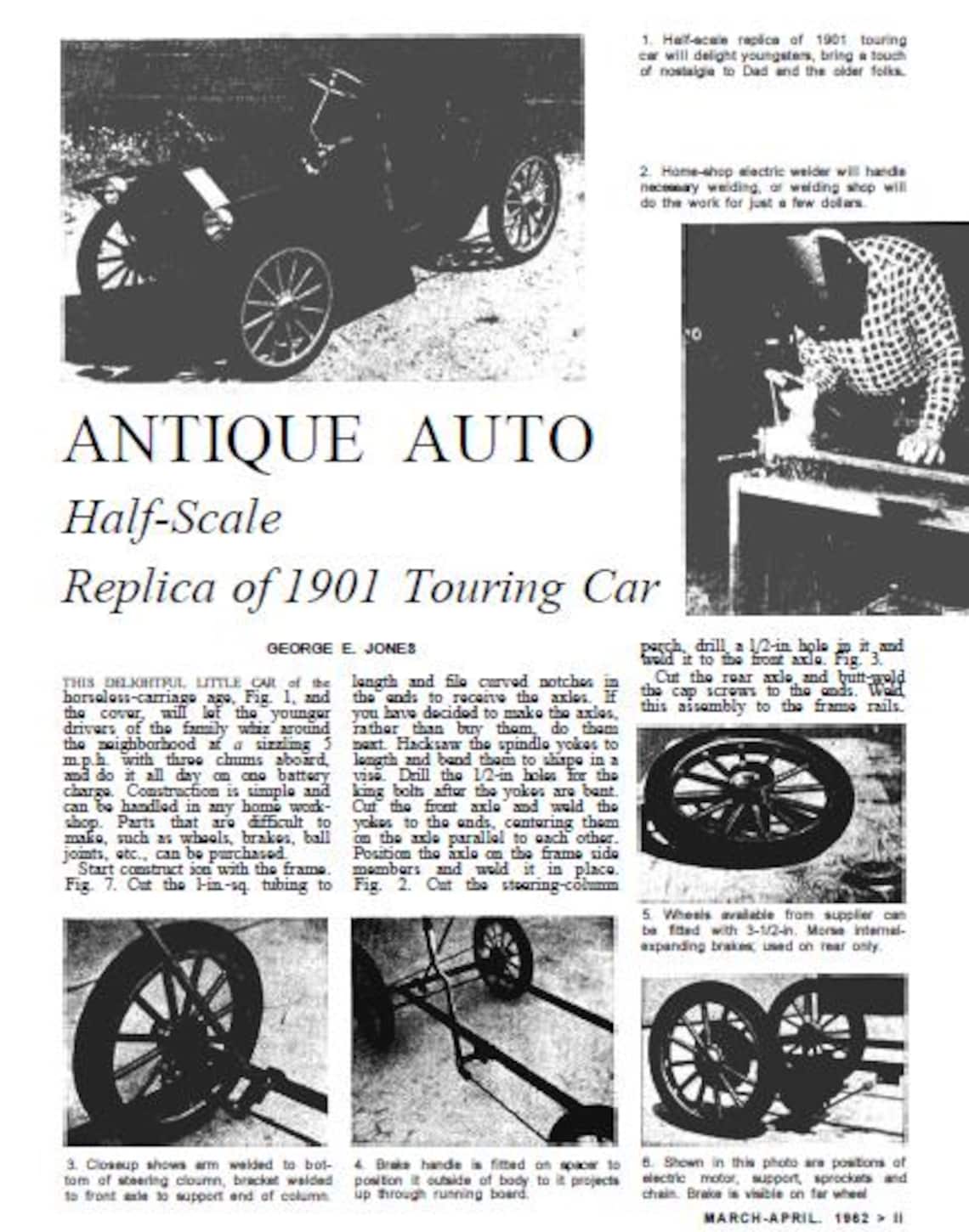 Vintage Plans Kids Mini Car PDF Digital Download - Etsy