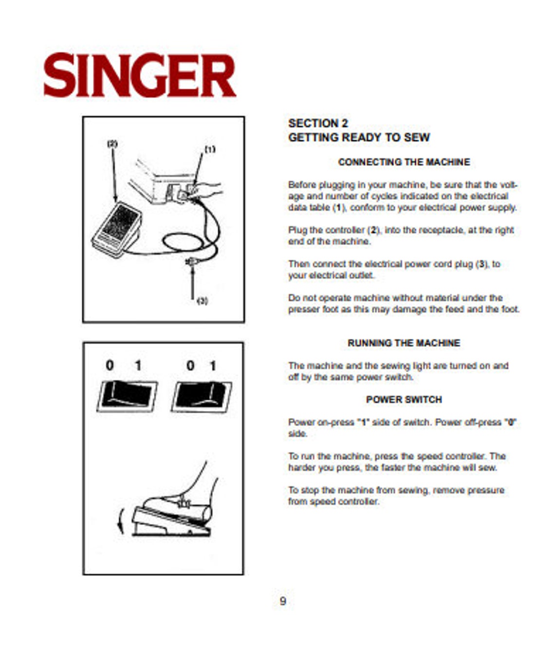 Singer Sewing Manual 9018 Digital PDF Download - Etsy