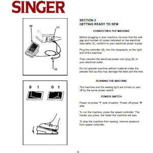 Singer Sewing Manual 9018 Digital PDF Download - Etsy