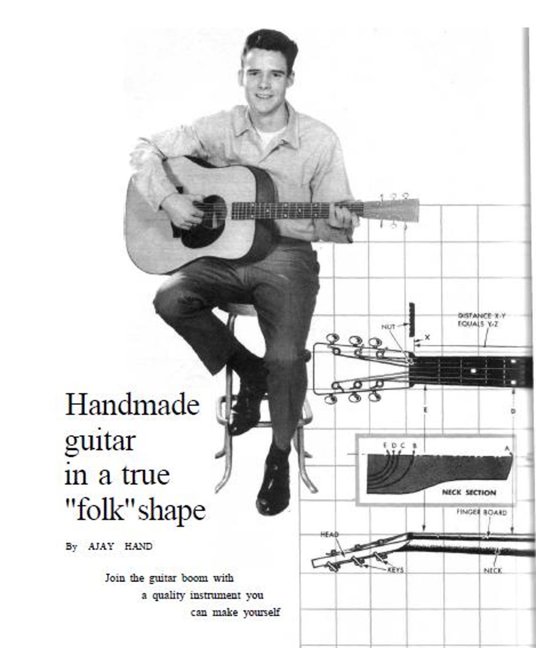 Vintage Guitar Build Plans Digital Download PDF - Etsy