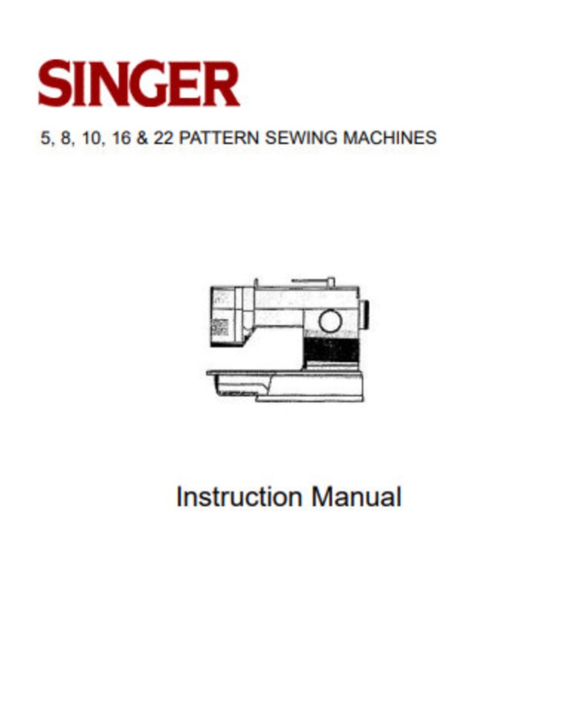 Singer Sewing Manual 9018 Digital PDF Download - Etsy