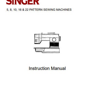 Singer Sewing Manual 9018 Digital PDF Download - Etsy