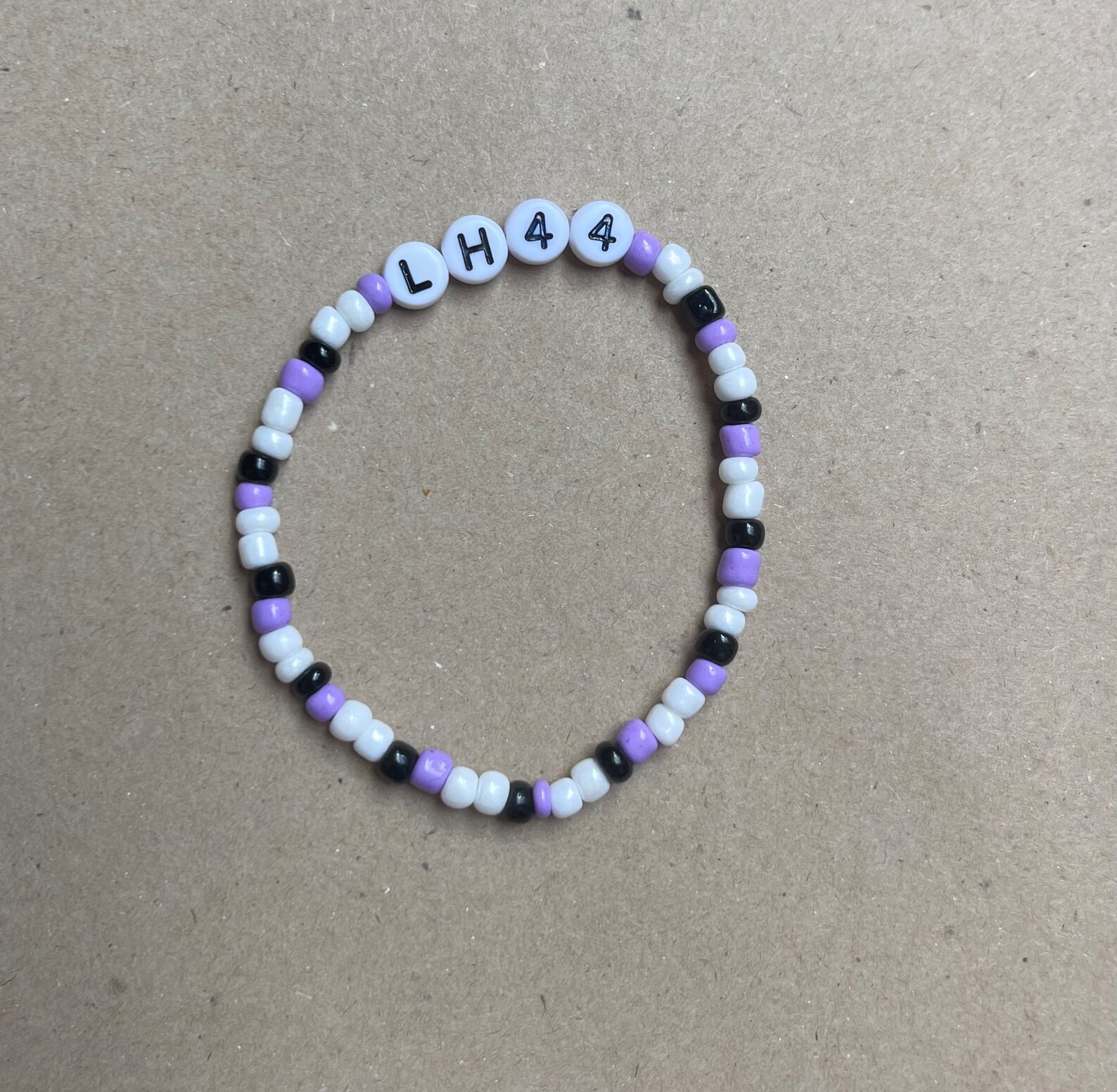 Lewis Hamilton Inspired LH44 Beaded Bracelet - Etsy