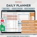 Daily Planner Hourly Planner Spreadsheet Daily Schedule Organizer for ...