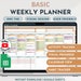 Weekly Planner Hourly Schedule Template Weekly Organizer for Busy Moms ...