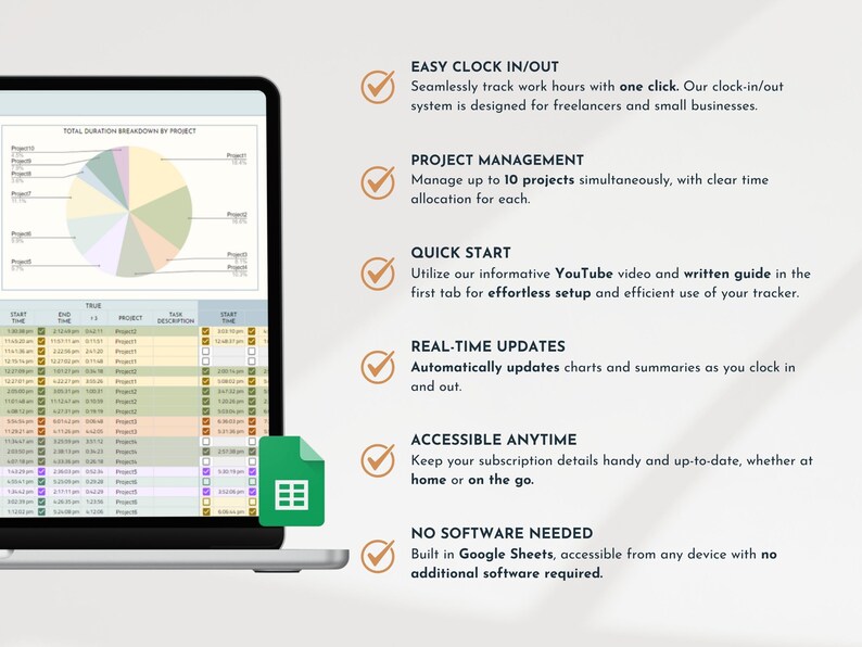 Freelance Time Tracking Sheet Client Hour Log Weekly Work Tracker ...