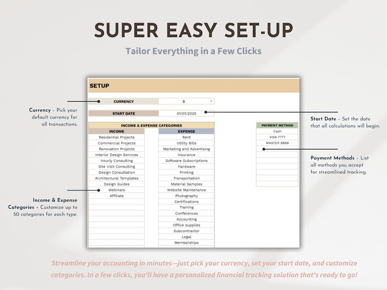 Multiple Streams of Income Tracking Side Hustle Income Expense Small ...