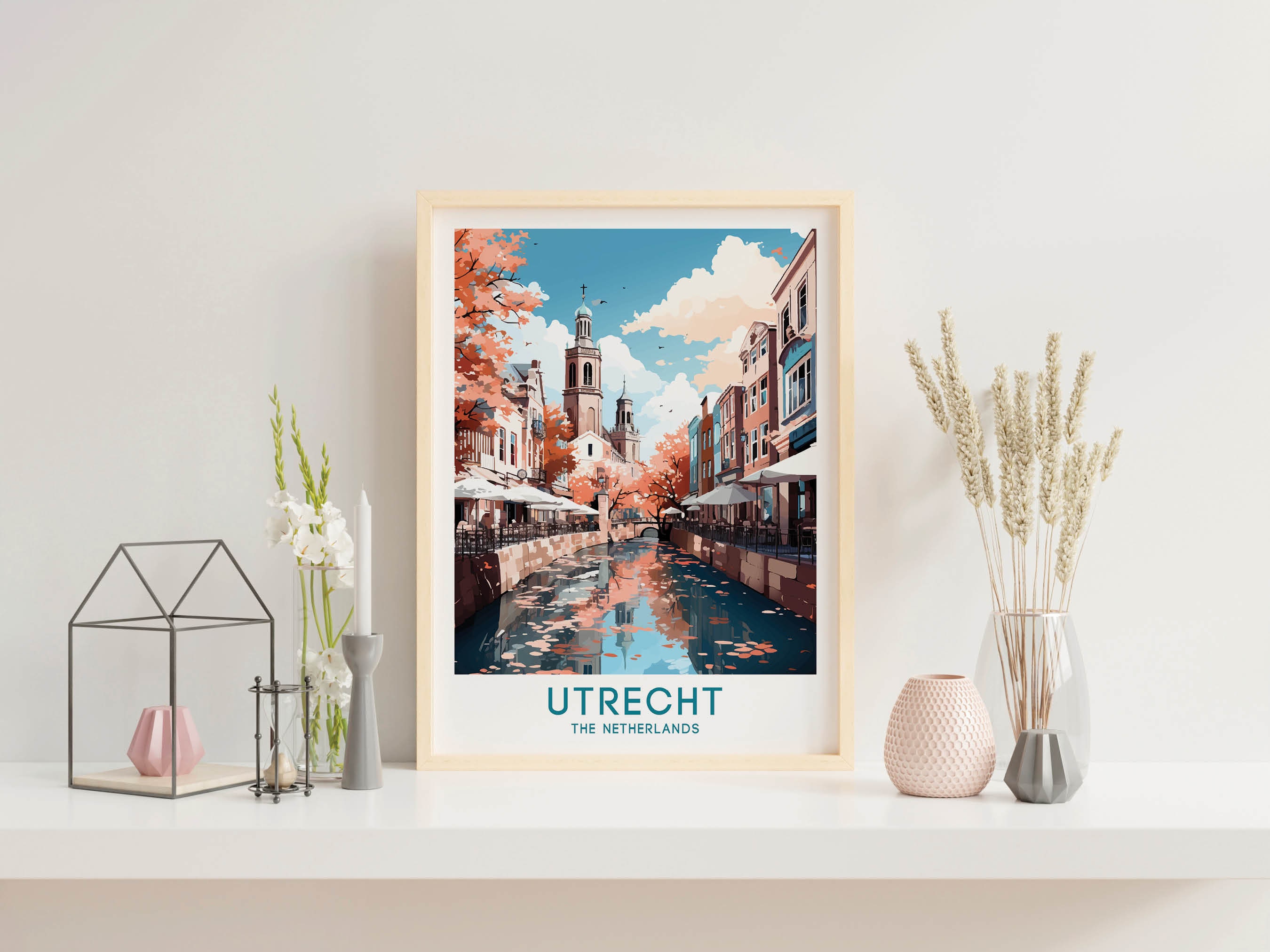 Utrecht Travel Poster Wall Art Netherlands Home Décor Utrecht Gift Art ...