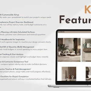 Interior Design Planner Home Renovation Spreadsheet House Project ...