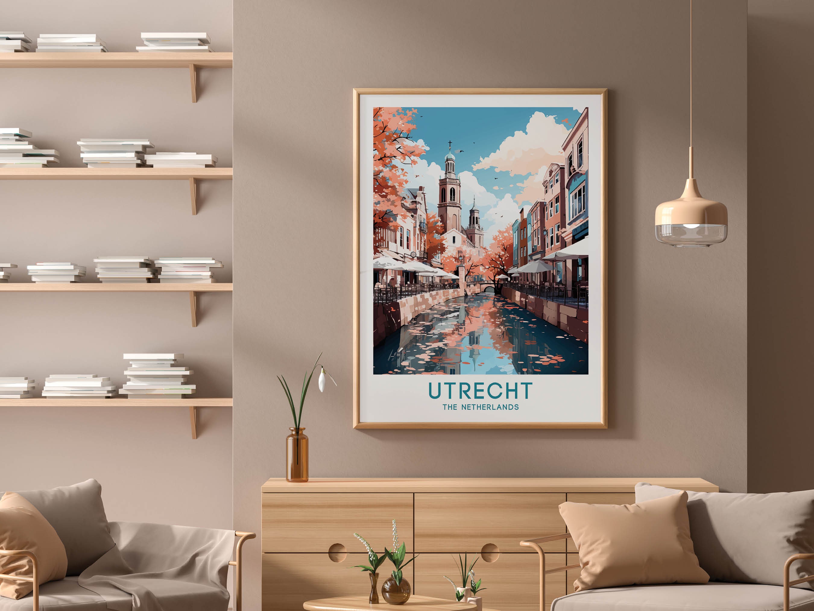 Utrecht Travel Poster Wall Art Netherlands Home Décor Utrecht Gift Art ...