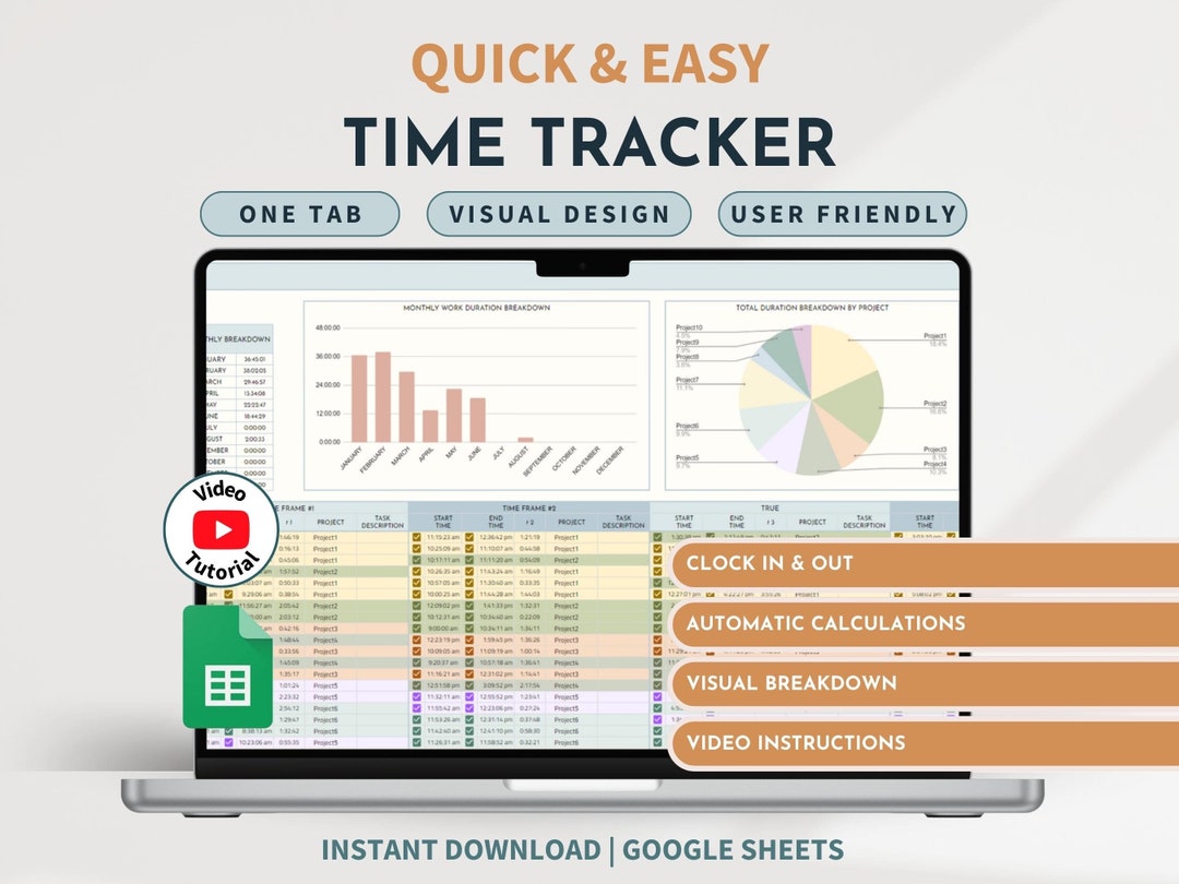 Freelance Time Tracking Sheet Client Hour Log Weekly Work Tracker ...
